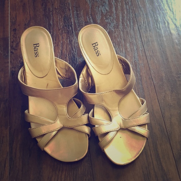 Bass | Shoes | Golden Sandals By Bass | Poshmark